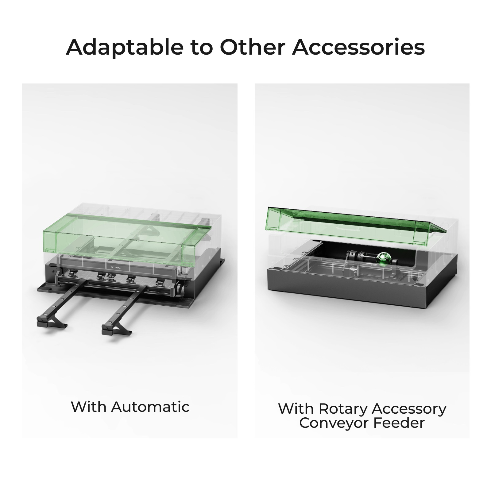 xTool S1 Riser Base Supporting Conveyor Feeder Class-IV
