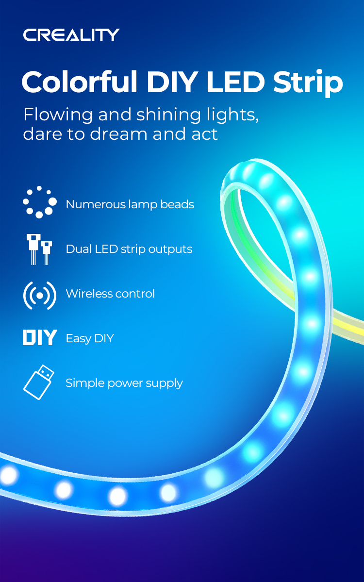Creality Colorful DIY LED Strip