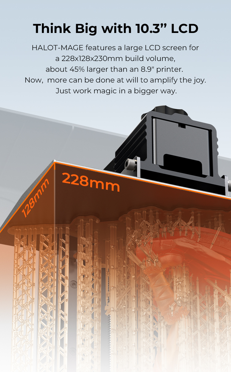 Halot, Mage, SLA, LCD, Resin, 3d-printer