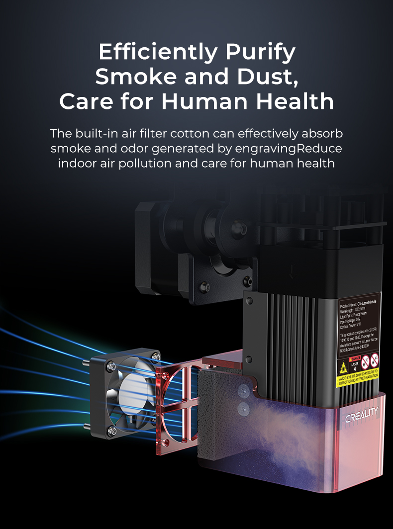 cv-laser, laser-module, 5W, creality-laser