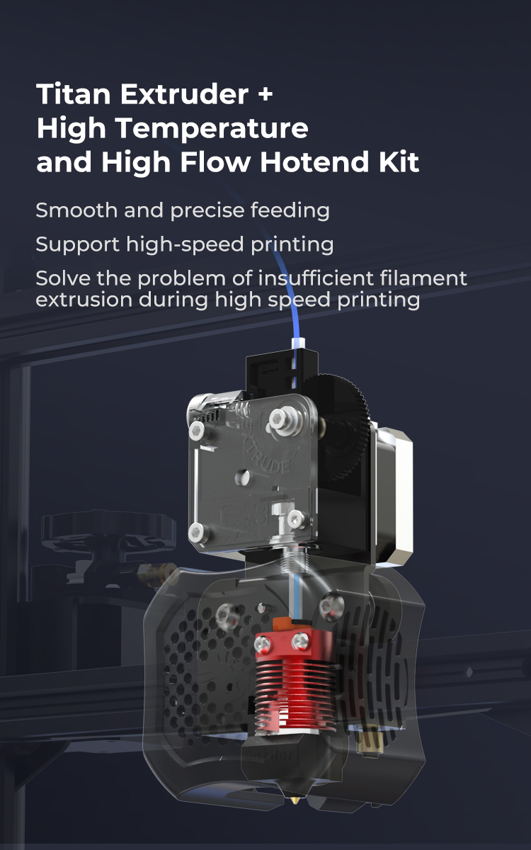 Titan, Extruder, Hotend, High-Temp, High-Flow